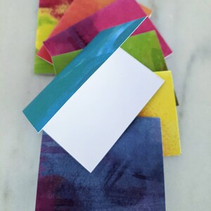 Rainbow Blank Card Set, Boho RSVP Cards, Watercolor Cards, Brightly ...