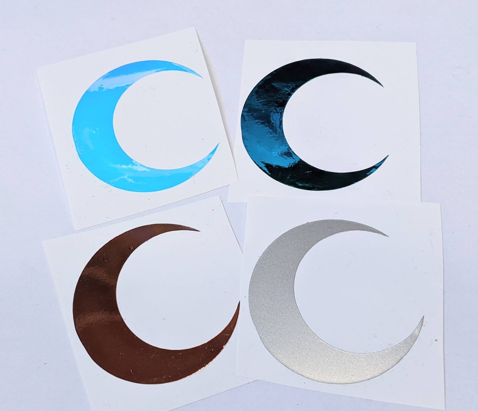 Crescent Moon Vinyl Stickers Moon Stickers Sticker Bundle | Etsy