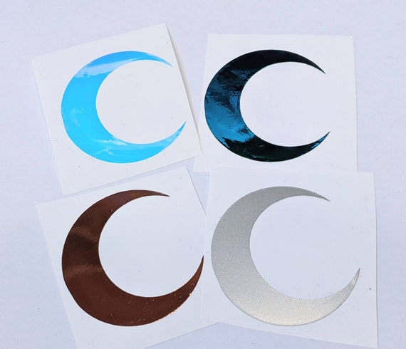 Crescent Moon Vinyl Stickers Moon Stickers Sticker Bundle | Etsy