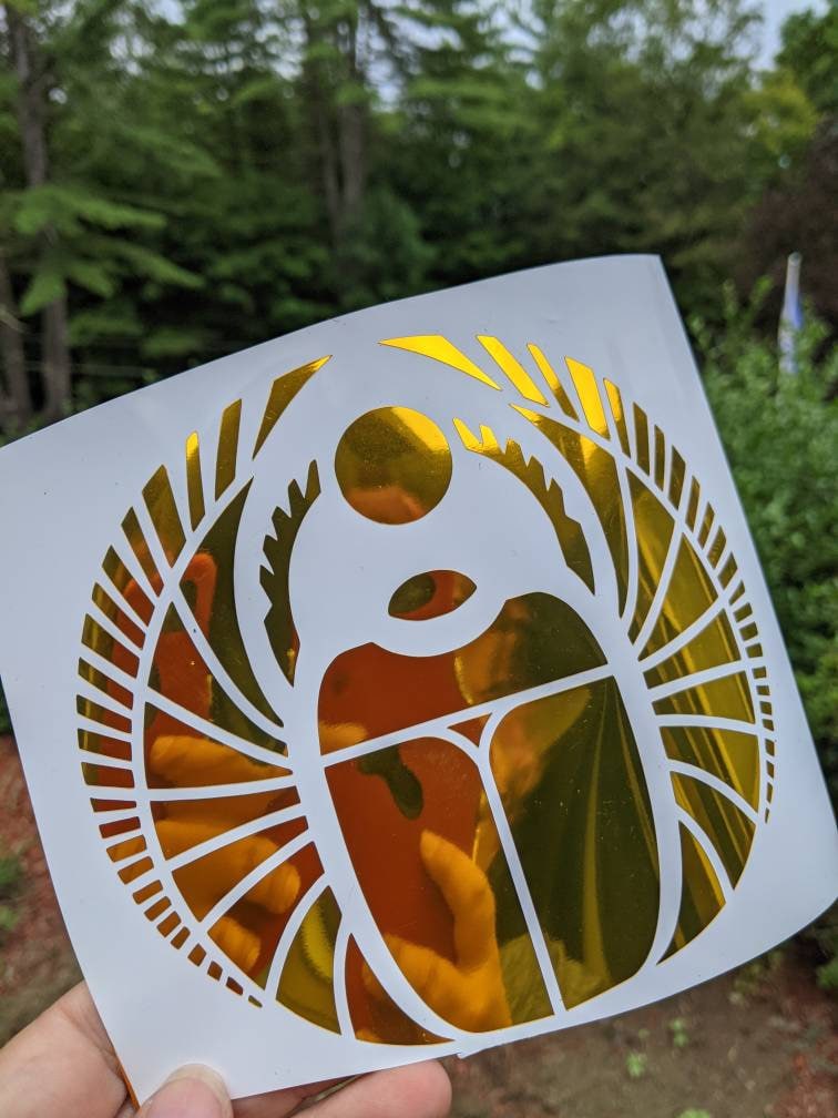 Gold Scarab Decal Egyptian Decals Decal for Water Bottle - Etsy