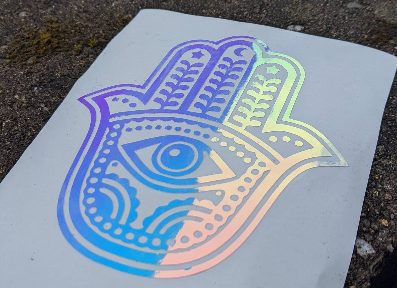 Hamsa Evil Eye Lucky Hand of Fatima Stickers Vinyl Bumper Stickers for ...