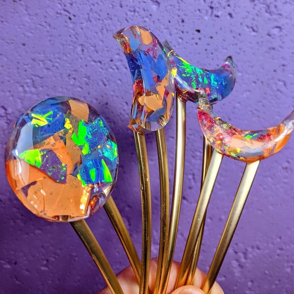 Moon Hair Fork - Etsy