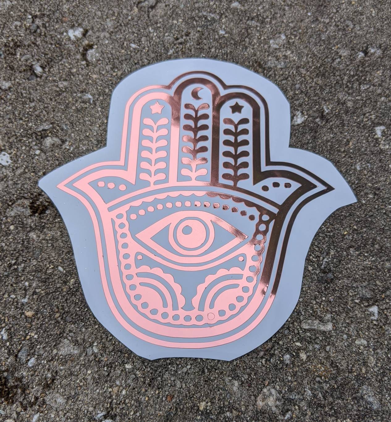 Hamsa Decal for Car Good Luck Hand of Fatima Evil Eye | Etsy