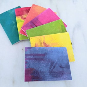 Rainbow Blank Card Set, Boho RSVP Cards, Watercolor Cards, Brightly ...