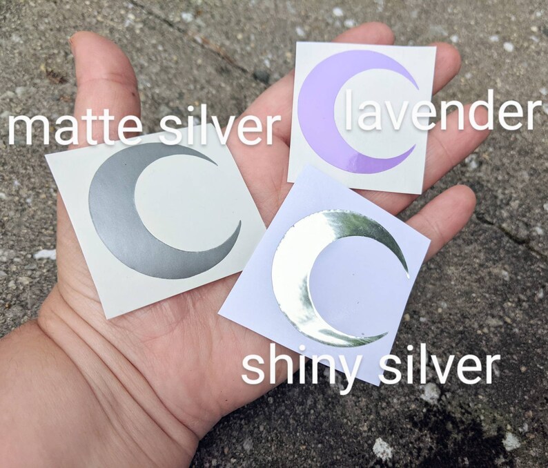 Crescent Moon Vinyl Stickers Moon Stickers Sticker Bundle - Etsy