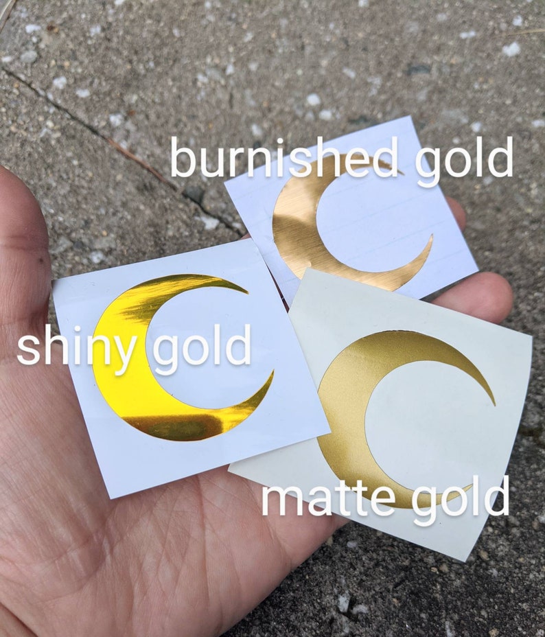 Crescent Moon Vinyl Stickers Moon Stickers Sticker Bundle - Etsy