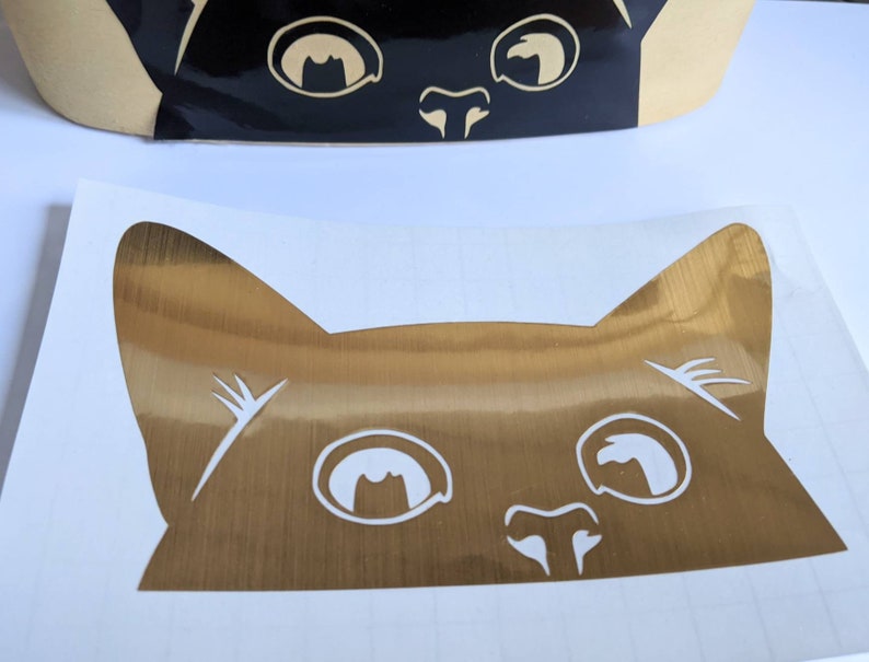 Peeking Cat Decal, Vinyl Cat Stickers, Cat Decals for Car, Cat Decals ...