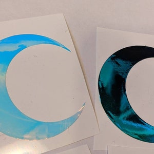 Crescent Moon Vinyl Stickers Moon Stickers Sticker Bundle | Etsy