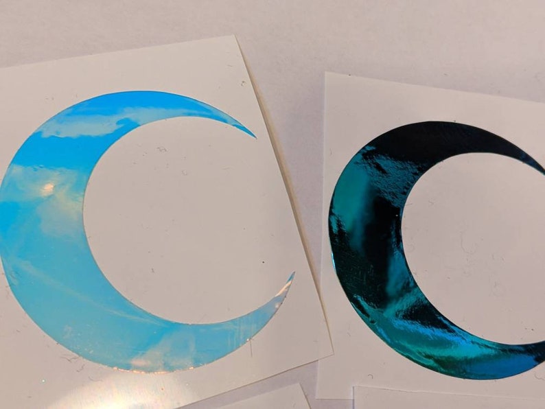 Crescent Moon Vinyl Stickers Moon Stickers Sticker Bundle | Etsy