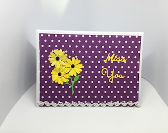 Miss You Boo Card - Etsy