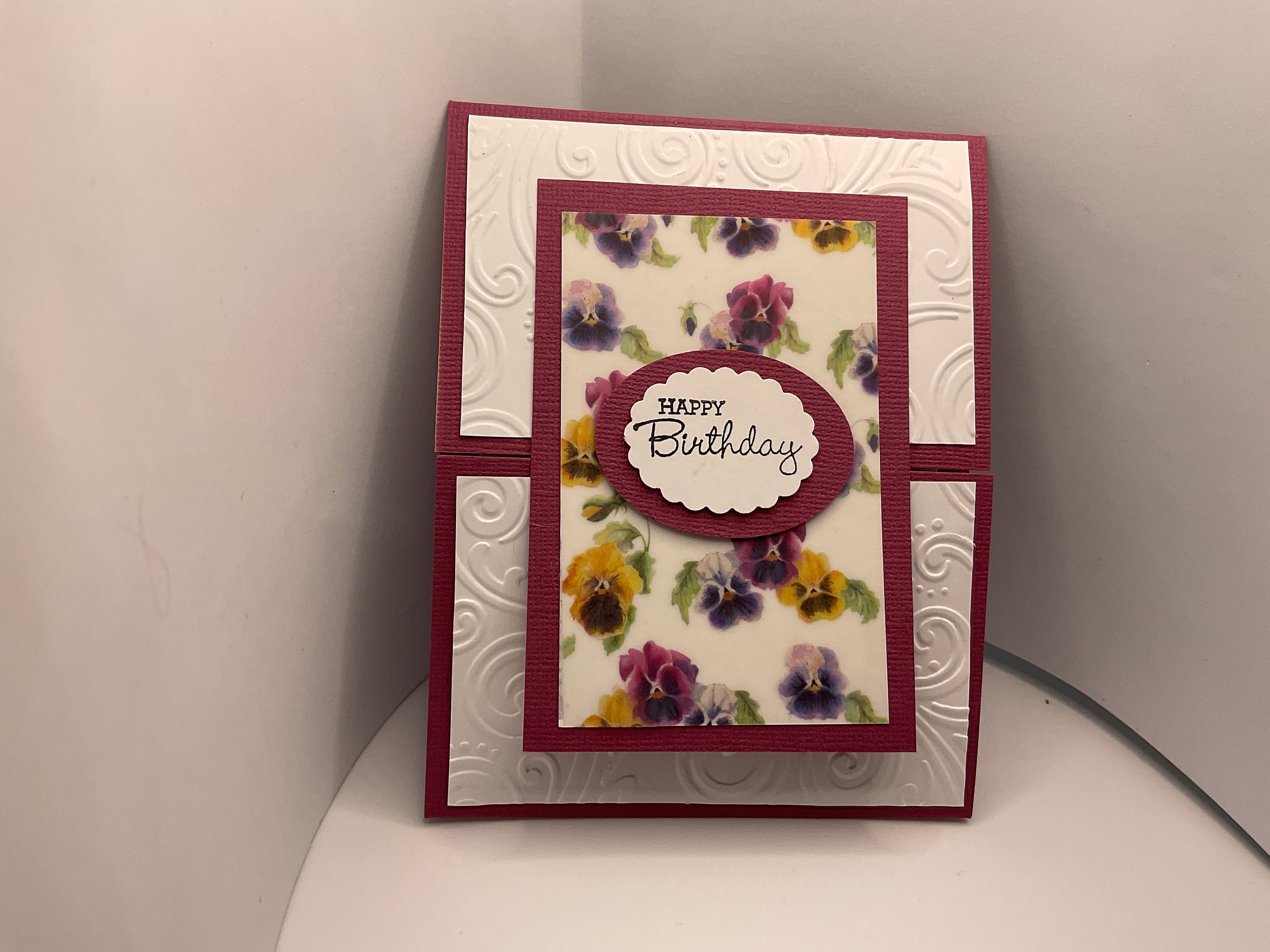 Happy Birthday Fold Card - Etsy