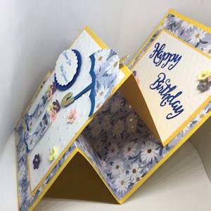 Flowery Fold Card - Etsy
