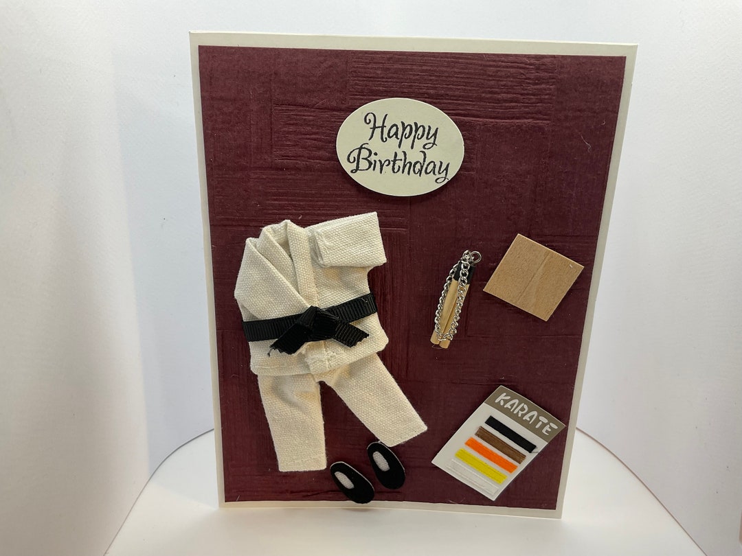 Karate Birthday Card - Etsy
