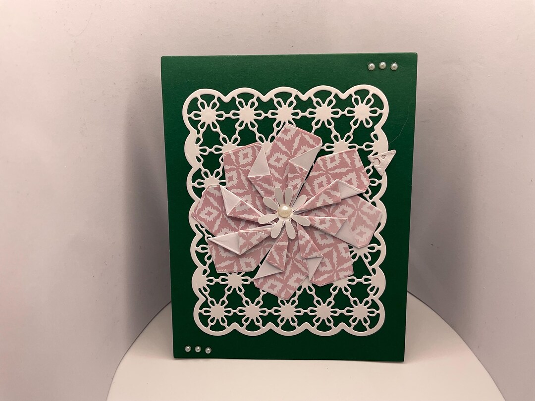 Folded Flower Card for Your Birthday - Etsy