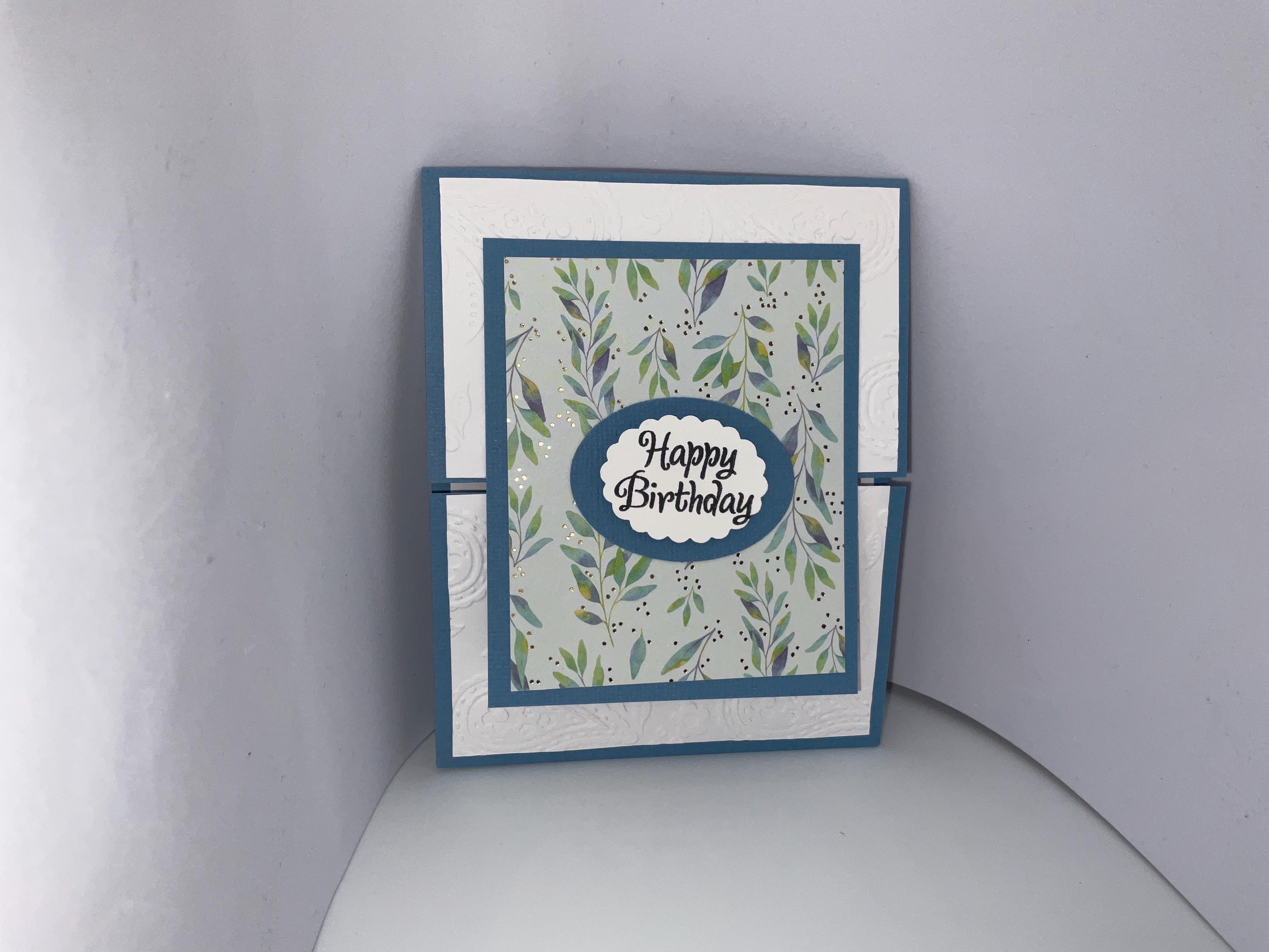 Happy Birthday Fold Card - Etsy