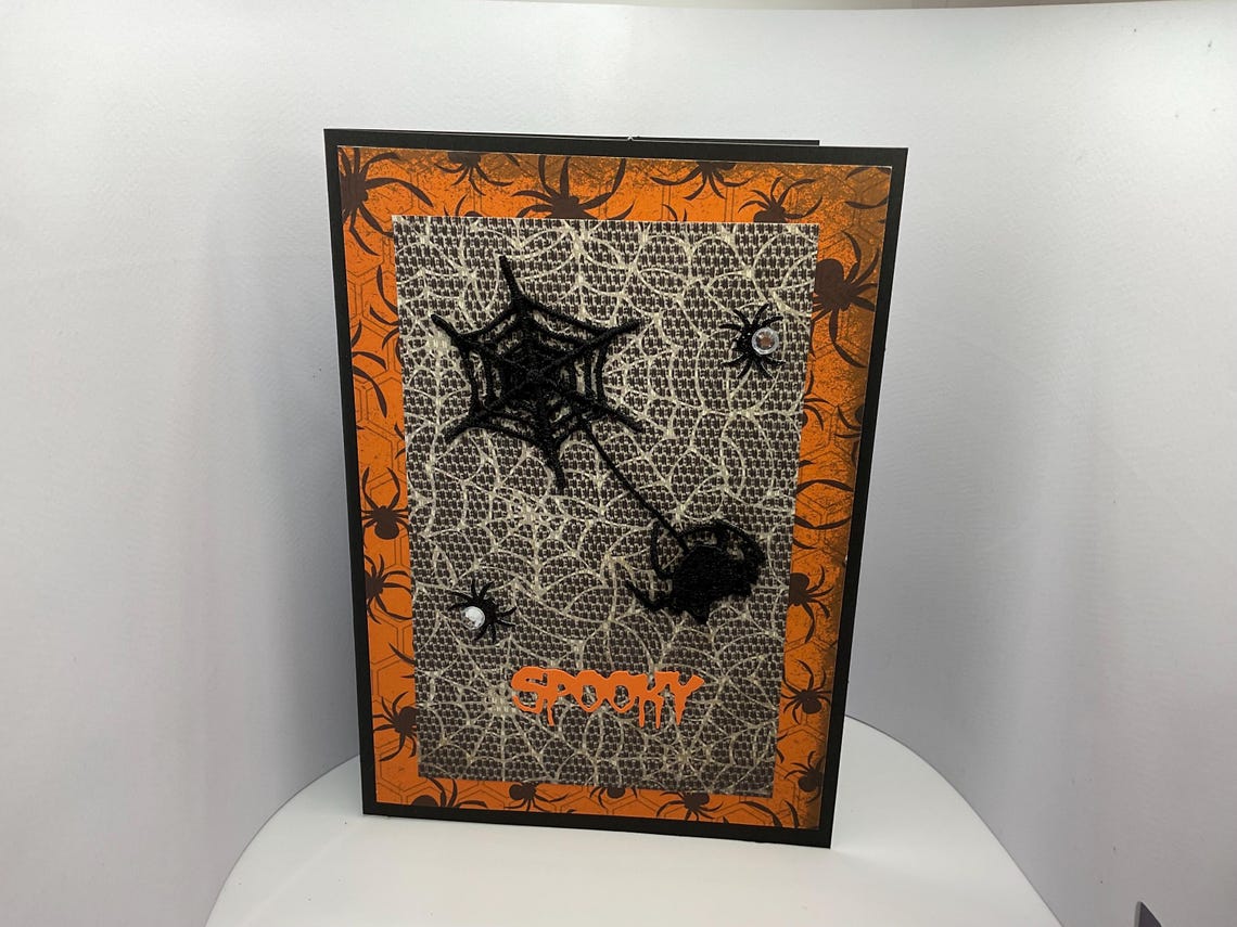 A Spider Halloween Card - Etsy