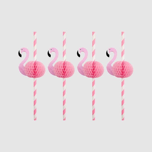 Flamingo Straws - Etsy