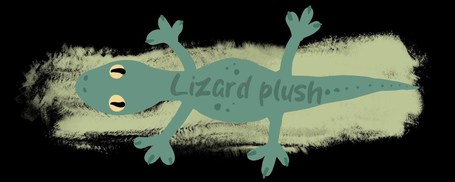 Lizard Plush Crochet PDF PATTERN ONLY - Etsy