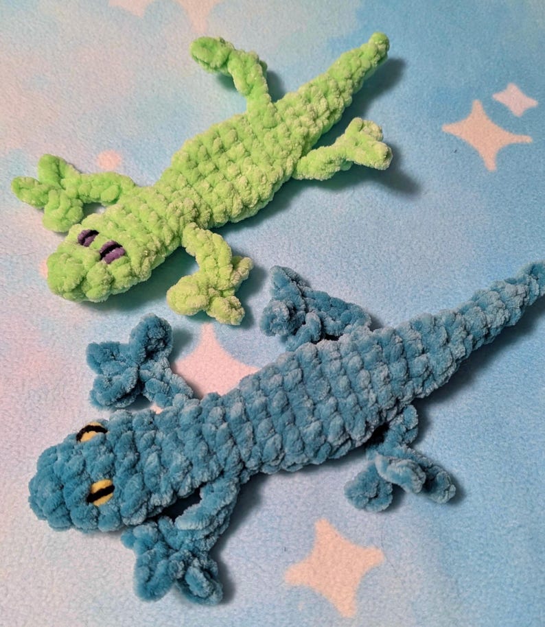 Lizard Plush Crochet PDF PATTERN ONLY - Etsy