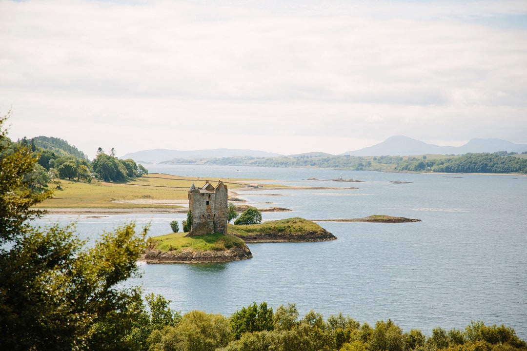 Photo Print of Castle Stalker in Scotland, Scottish Castle, Scotland ...