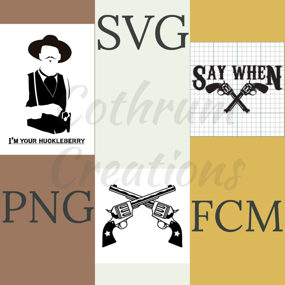 Doc Holliday SVG, PNG, FCM, Jpg, Clip Art ,bundle, Vector, I'm Your ...