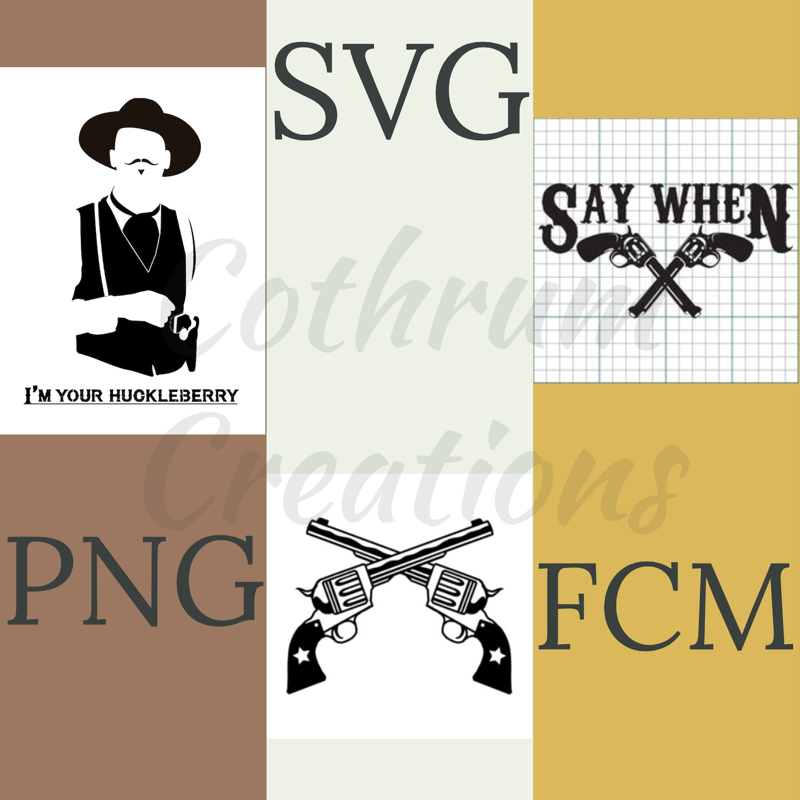 Doc Holliday SVG, PNG, FCM, Jpg, Clip Art ,bundle, Vector, I'm Your ...