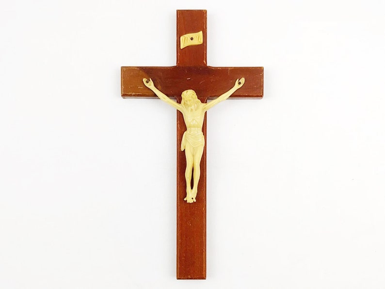 Wooden Cross Jesus Christ INRI Crucifix Wall Hanging - Etsy