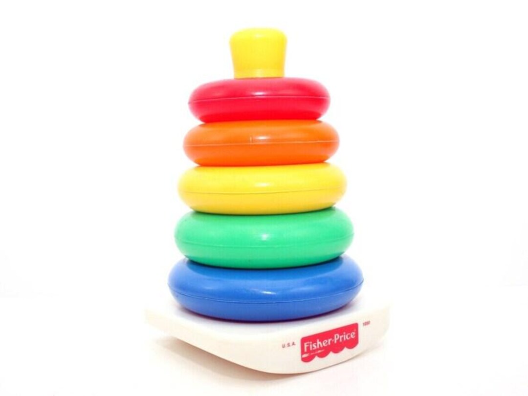 Fisher Price, Rock-a-stack, Rainbow, Ring Toy - Etsy