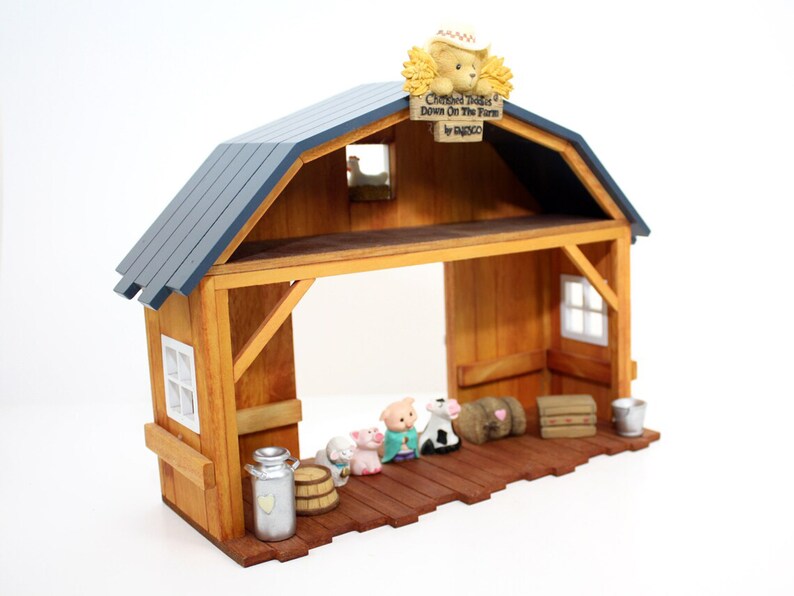 Cherished Teddies, Down on the Farm, Barn Display, 990248 - Etsy