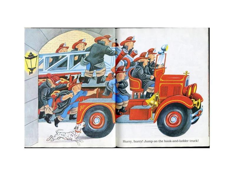 Fire Engines, Little Golden Book - Etsy