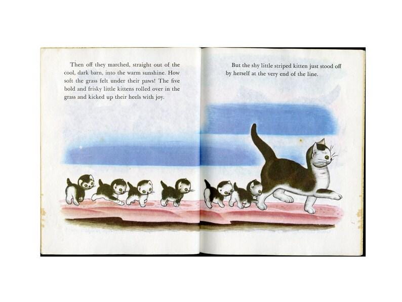 The Shy Little Kitten, Little Golden Book - Etsy