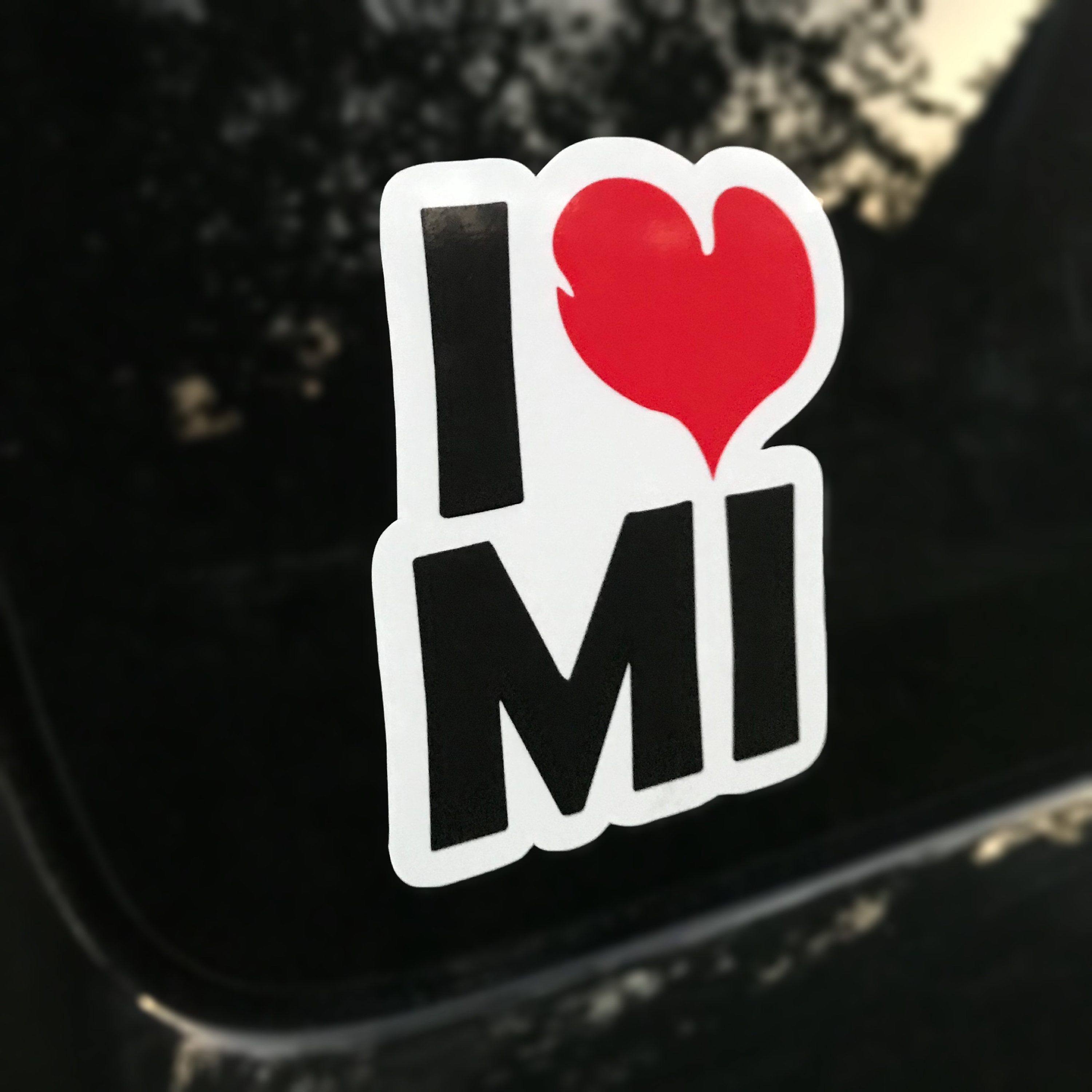 The Original I Heart MI I Love Michigan Vinyl Sticker - Etsy