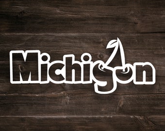 Michigan Love Car Decal - Etsy