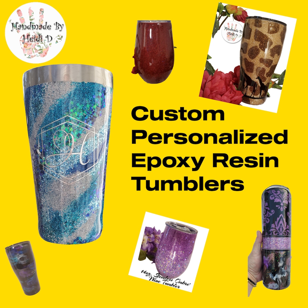 Personalized Epoxy Resin Tumbler: Custom Stainless Steel Design - Etsy