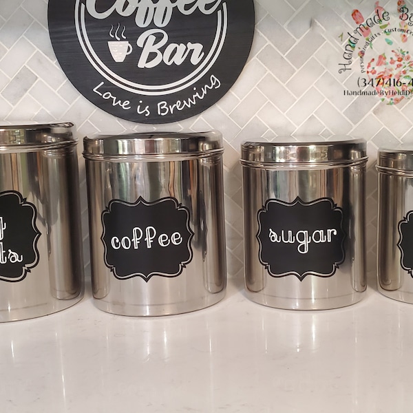 Canister Labels - Etsy