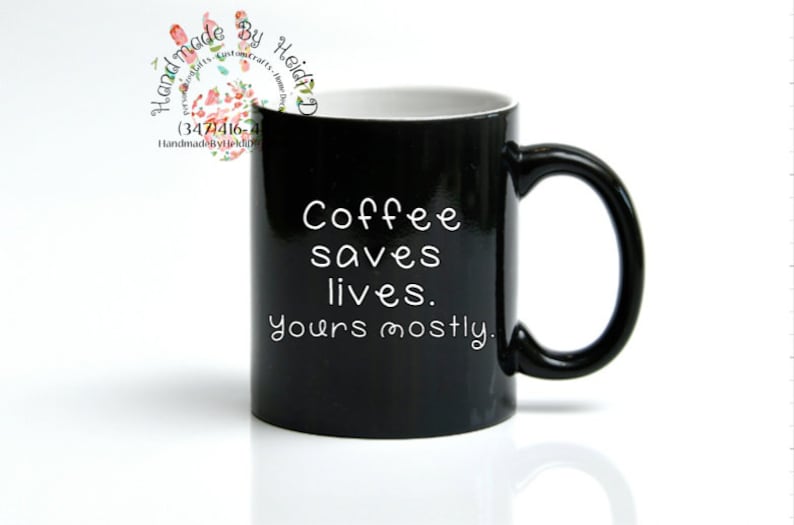 Funny Coffee Themed Mugs Coffee Cups Funny Coffee Cups | Etsy