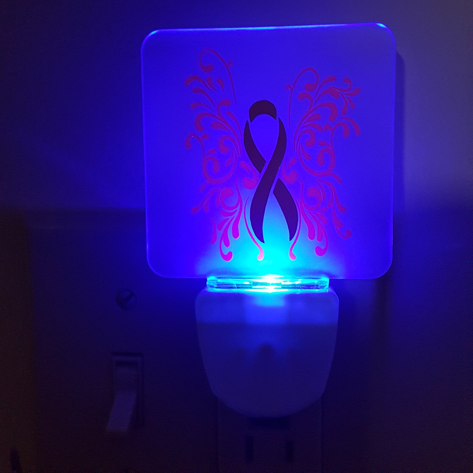Awareness LED Night Light Breast Cancer Awareness MS - Etsy UK