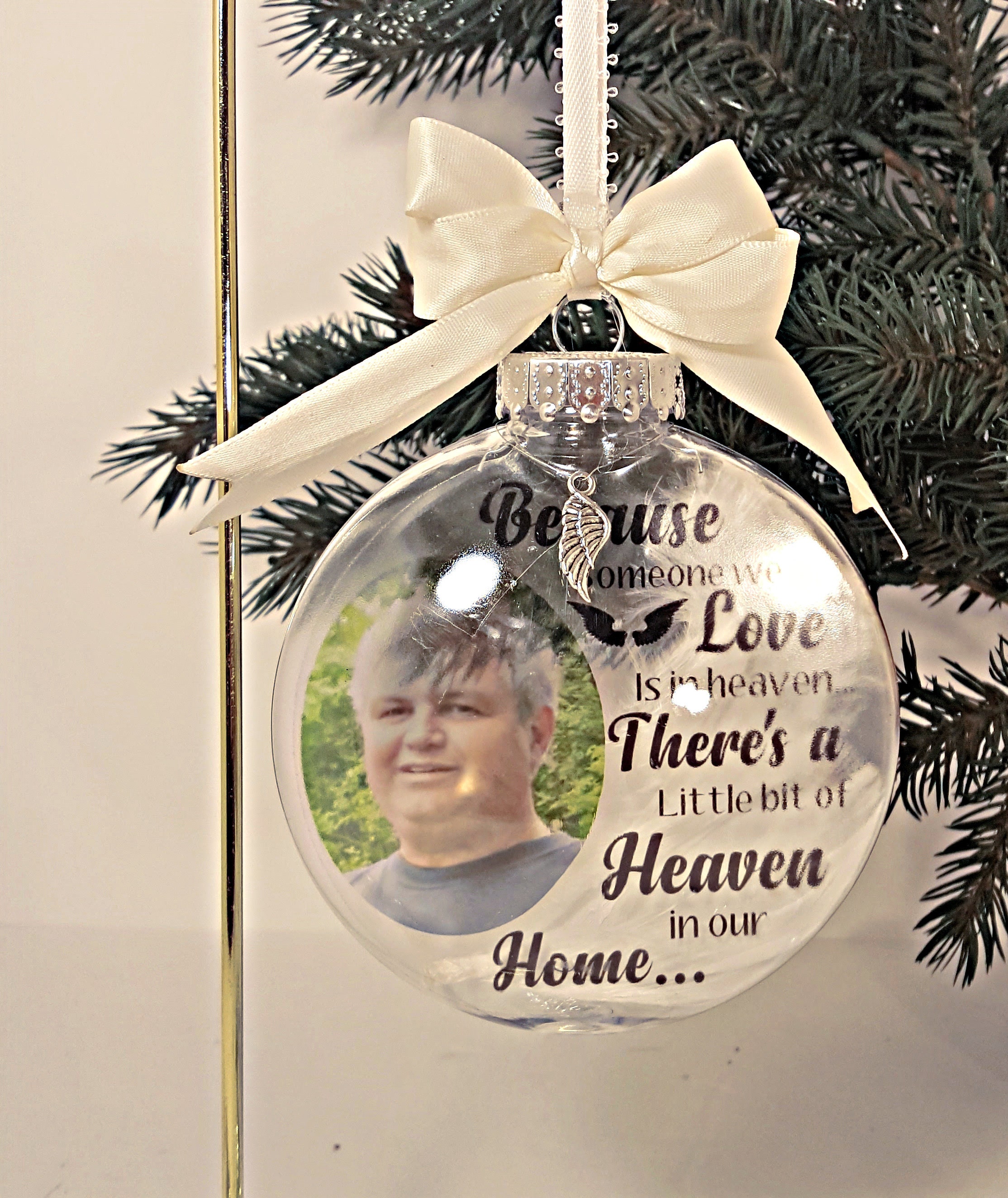 Personalized Photo Christmas OrnamentMemorial | Etsy