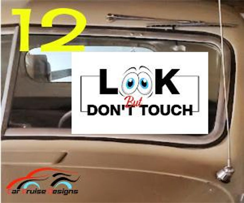 Don't Touch Car Window Sign: Classic Car Show Accessory - Etsy