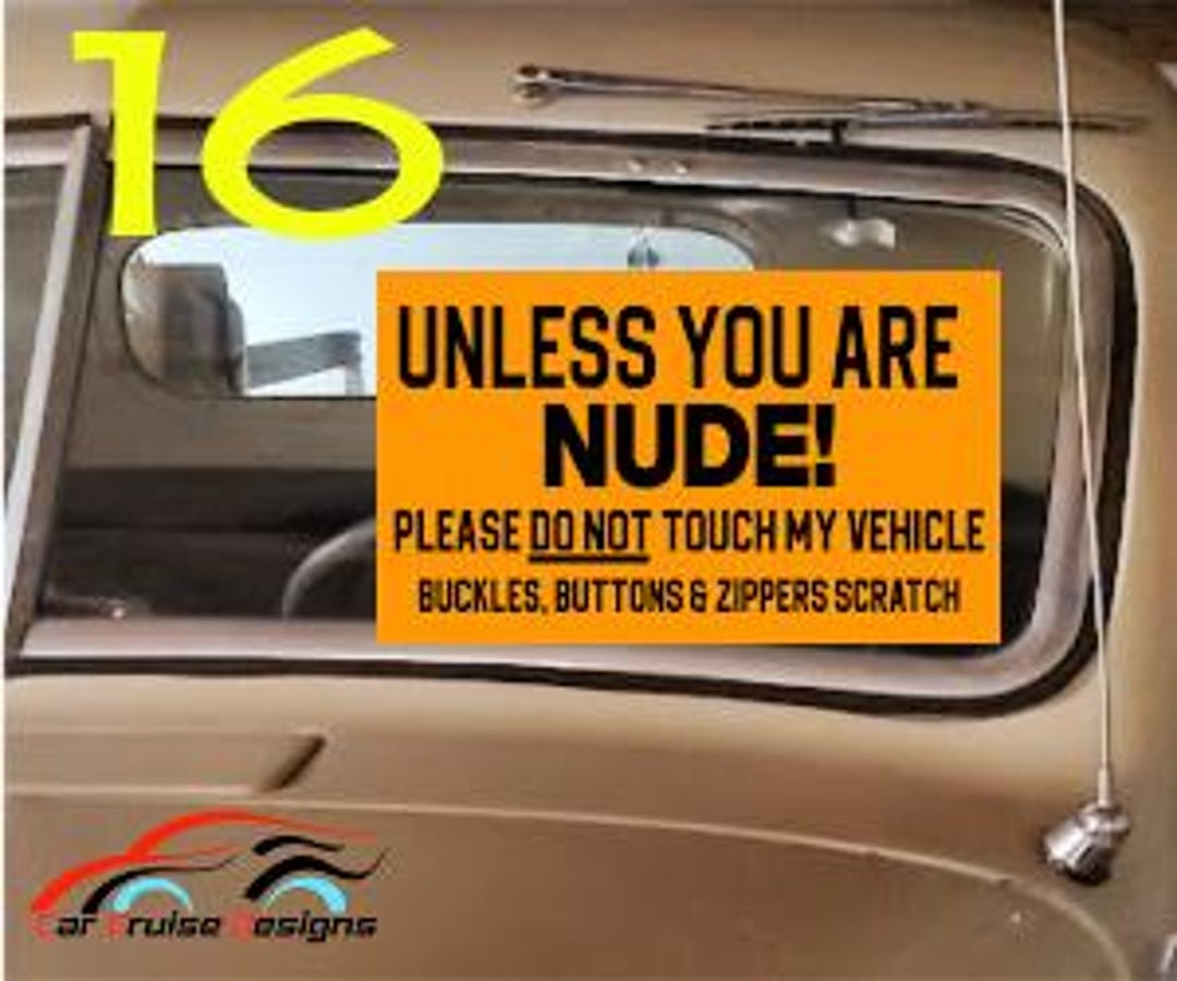 Don't Touch Car Window Sign: Classic Car Show Accessory - Etsy