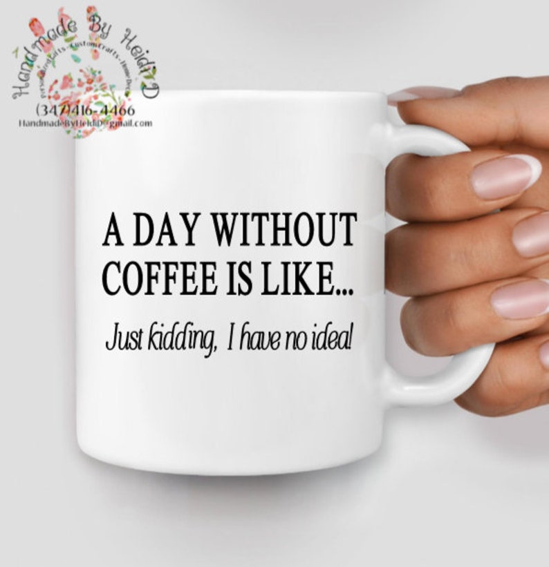 Funny Coffee Themed Mugs Coffee Cups Funny Coffee Cups | Etsy