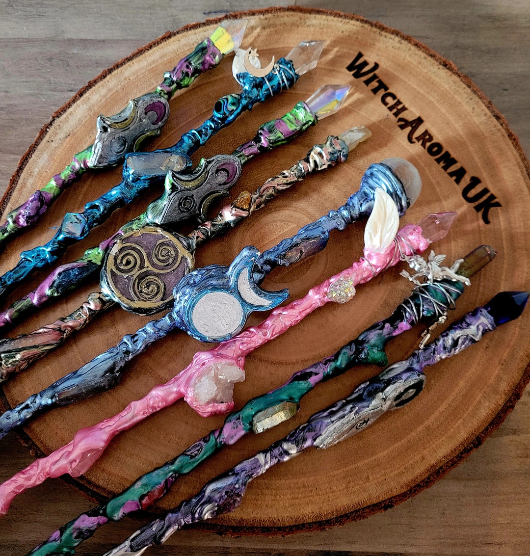 Random Wand|crystal Wand|witchcraft Wands| Wands|magic |cosplay|fairy ...