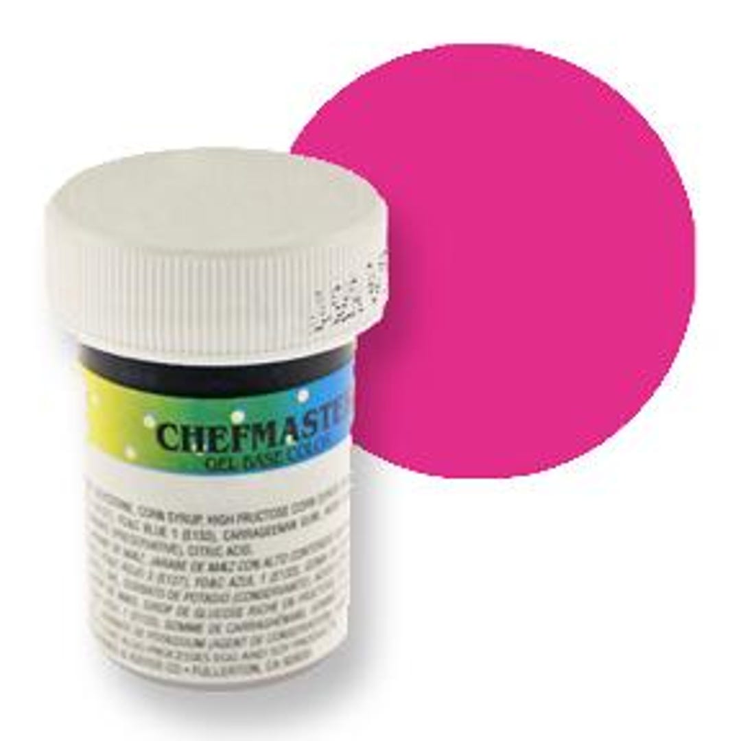 Chefmaster Gel Paste Food Color 1oz Jar - Deep Pink - Etsy
