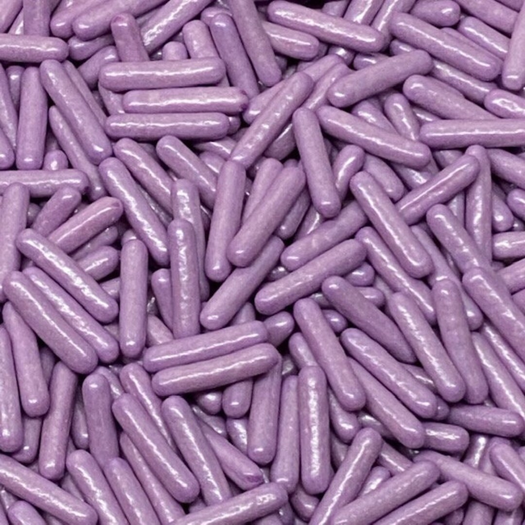 Rod Sprinkles Approx 4oz Jar - Pearlized Purple - Etsy