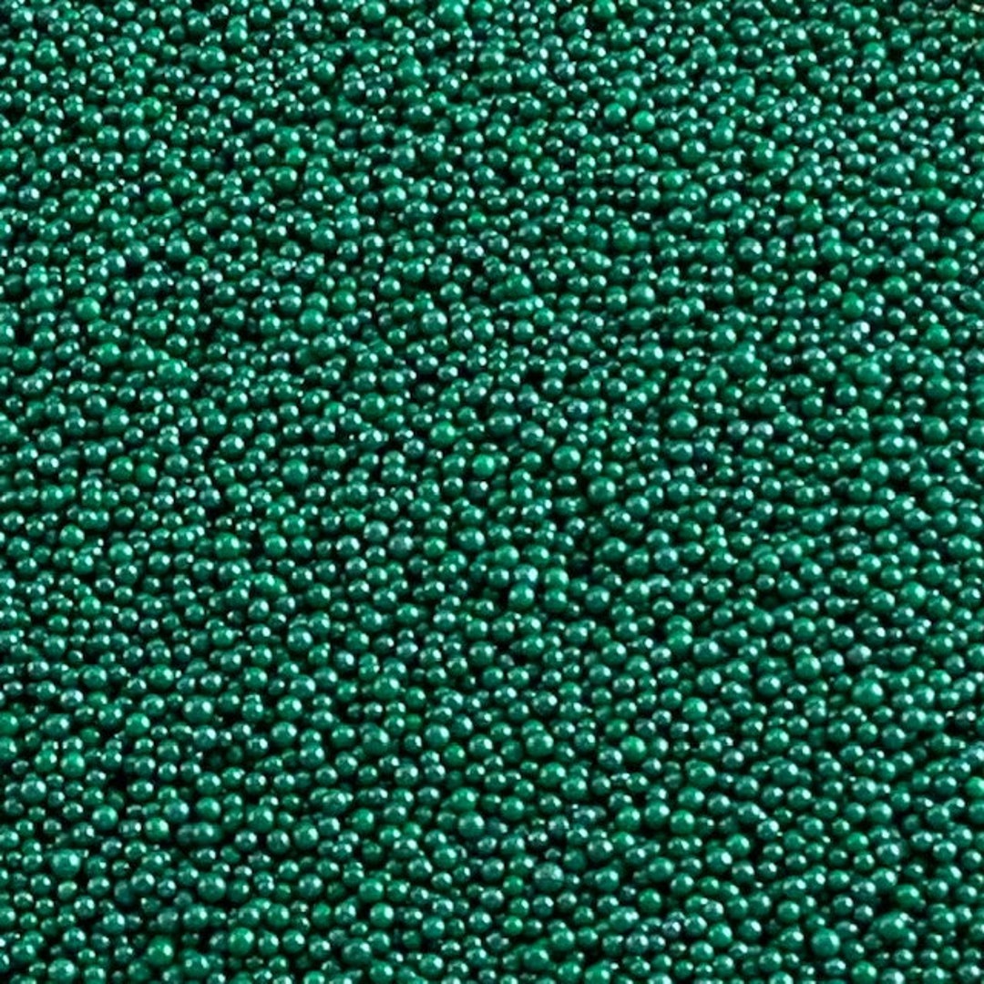 Sprinkles Approx 4oz Jar - Nonpareils Pearlized Green - Etsy