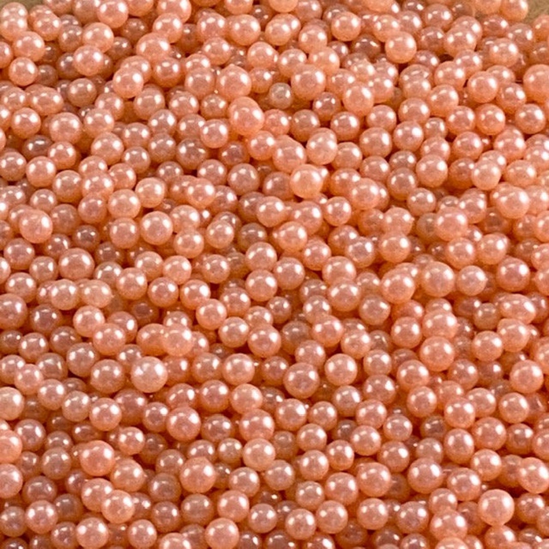 Pearlized Rose Gold #1 4mm Bead Sprinkles Approx 4oz Jar - Etsy