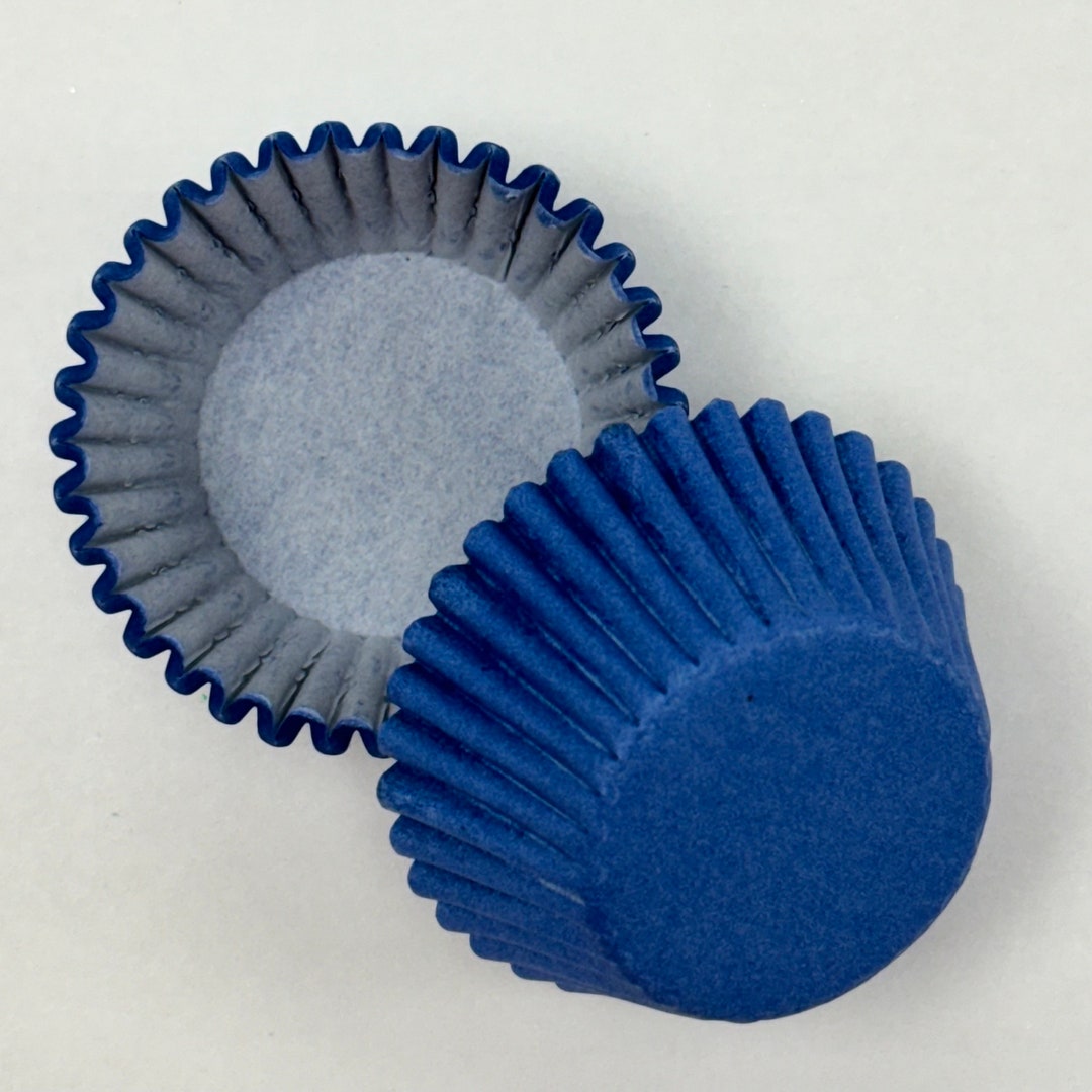 500 Ct MINI SIZE Paper Cupcake Baking Liner Sleeve - Royal Blue - Etsy