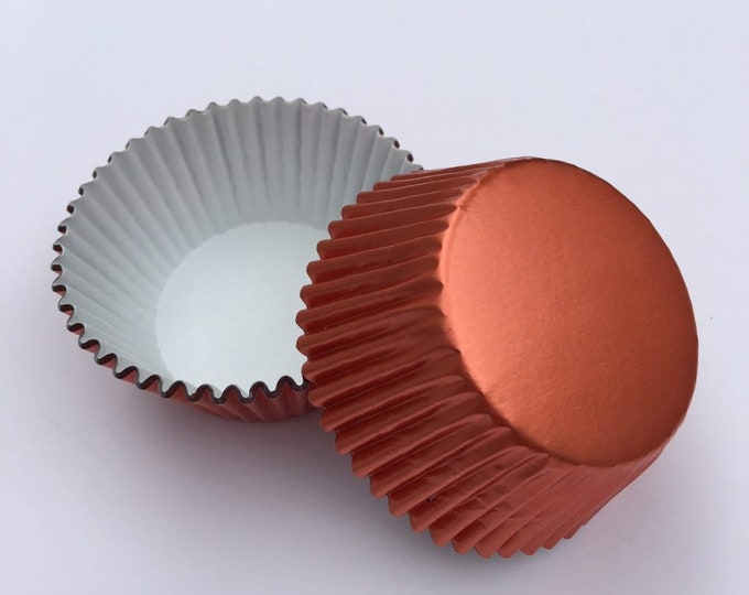 Copper Foil Cupcake Liners Standard Size Choose Set of 50 or - Etsy