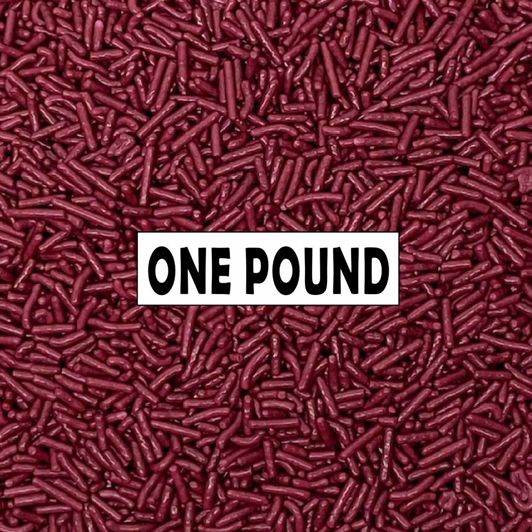 Sprinkles 1 Lb Bag - Jimmies Burgundy / Maroon - Etsy