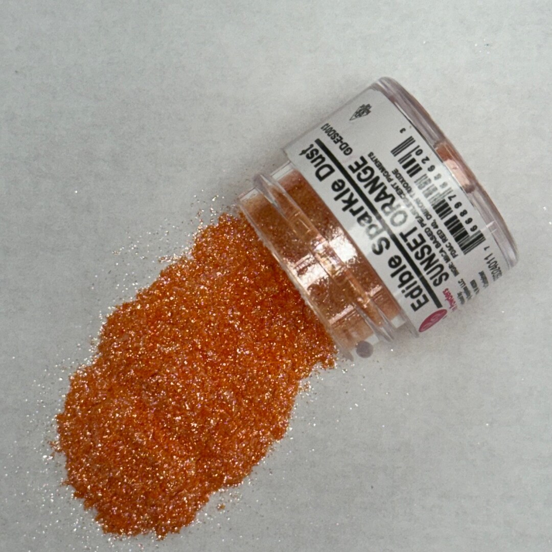 Edible Glitter Sparkle Dust 5g Jar - SUNSET ORANGE - Etsy